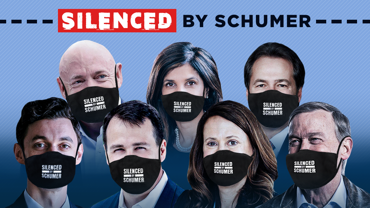 NEW from the NRSC: Silenced By Schumer Masks - NRSC