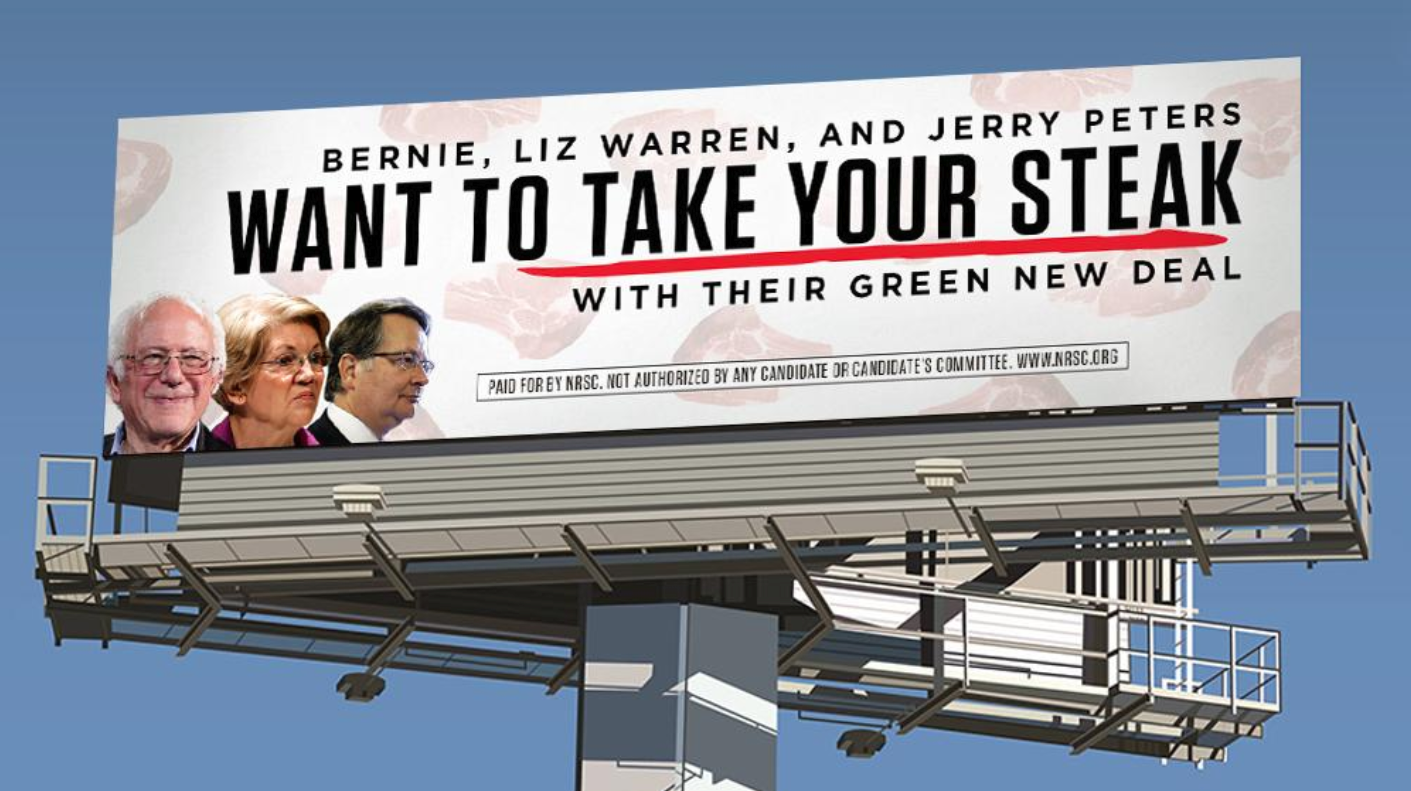 New Michigan Billboard: Peters Wants To Take Your Steak - NRSC