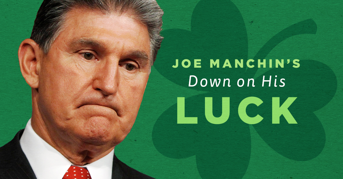 Joe Manchin's Down On His Luck - NRSC