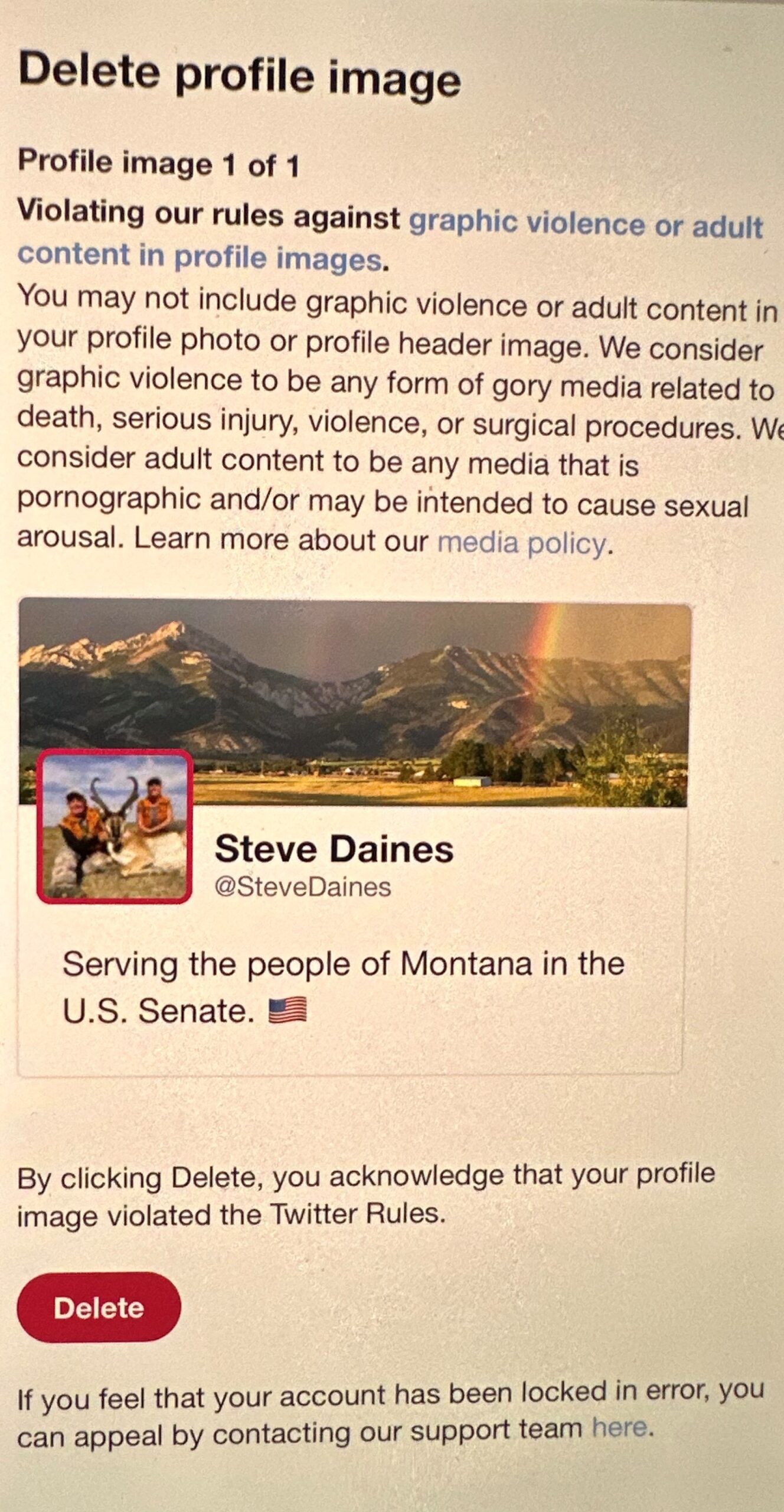 Twitter suspends NRSC Chair Daines over hunting photo – NRSC